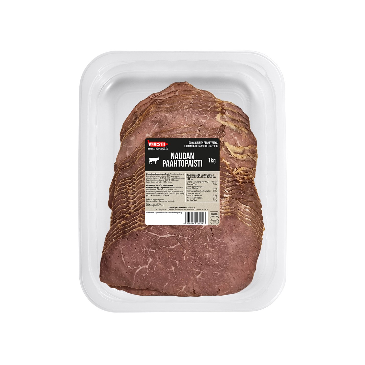 Naudan paahtopaisti - Wursti | Lihajalosteet - Leikkeleet